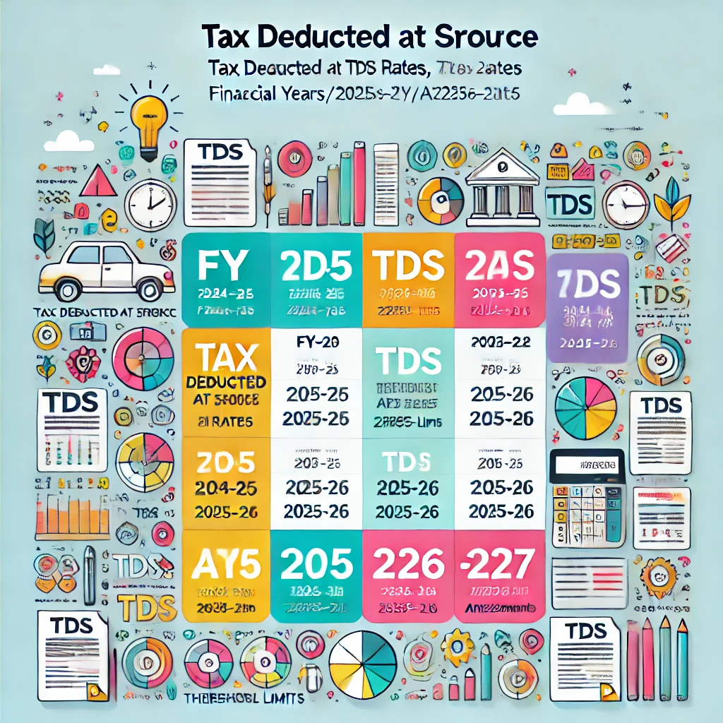TDS Rate Chart for FY 2024-25 (AY 2025-26) & FY 2025-26 (AY 2026-27 ...